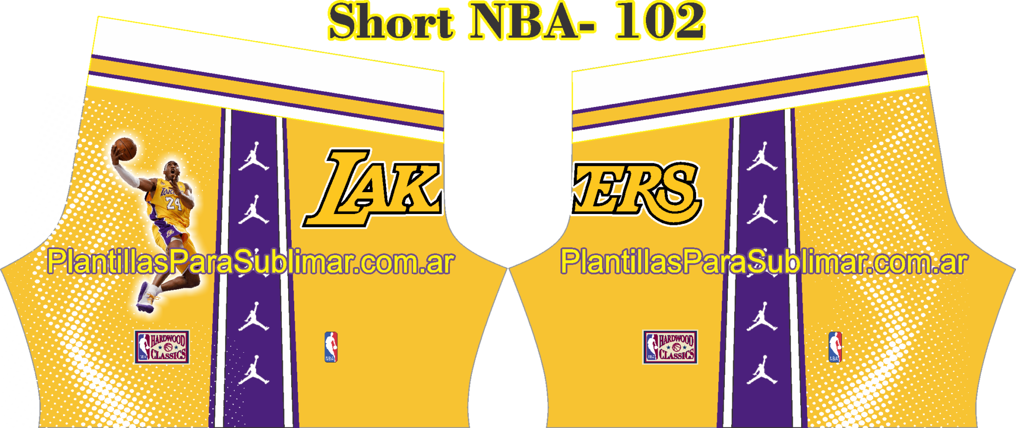 Short Nba Clothing – Design Vector Free para Sublimar