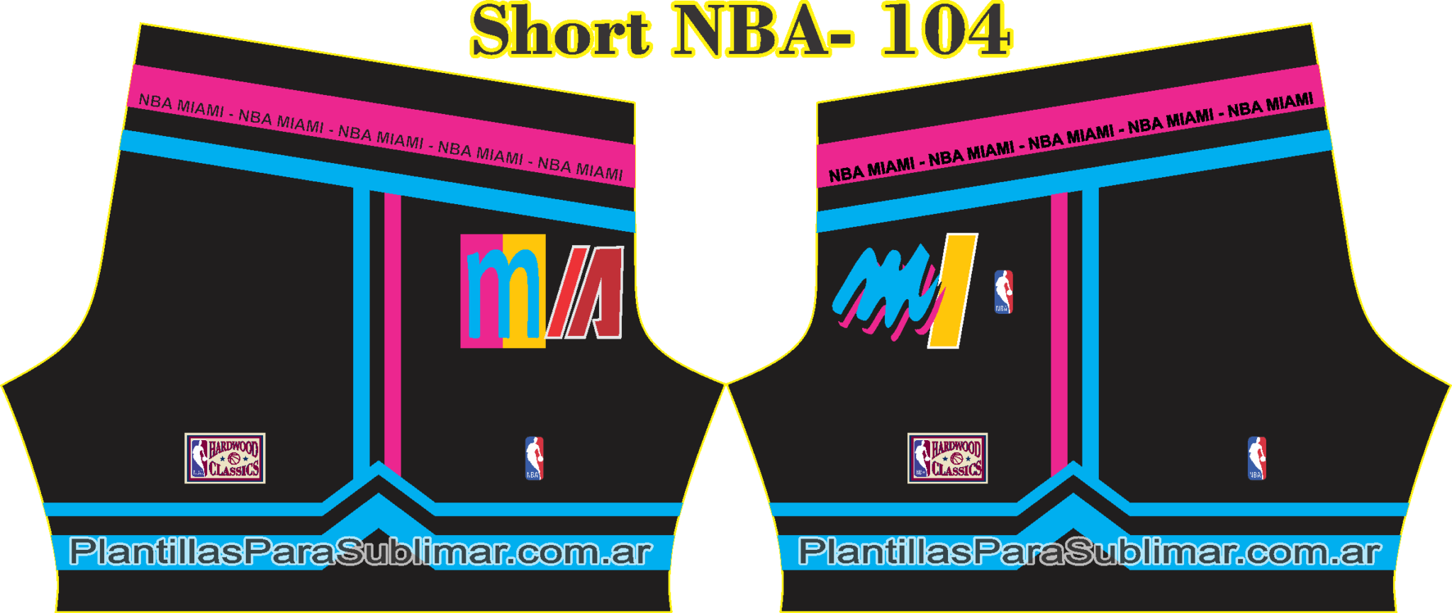 Short Nba Clothing – Design Vector Free para Sublimar